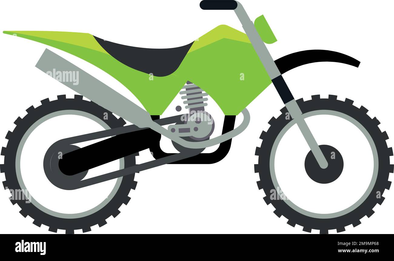 Road motorcycle side view. Cartoon transport icon Stock Vector Image ...