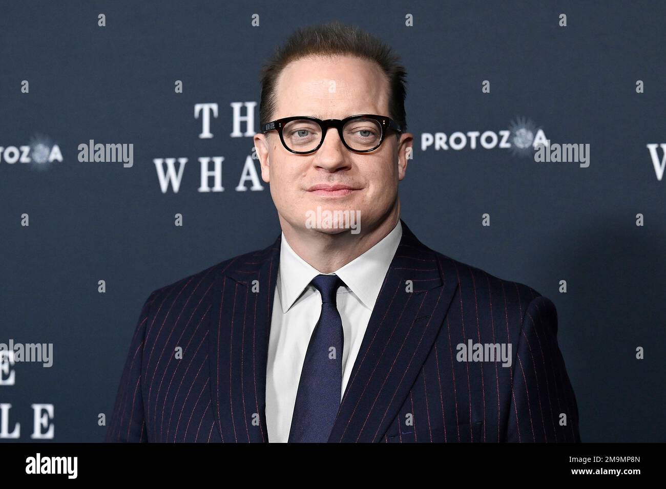 Brendan Fraser attends the premiere of "The Whale" at Alice Tully Hall ...