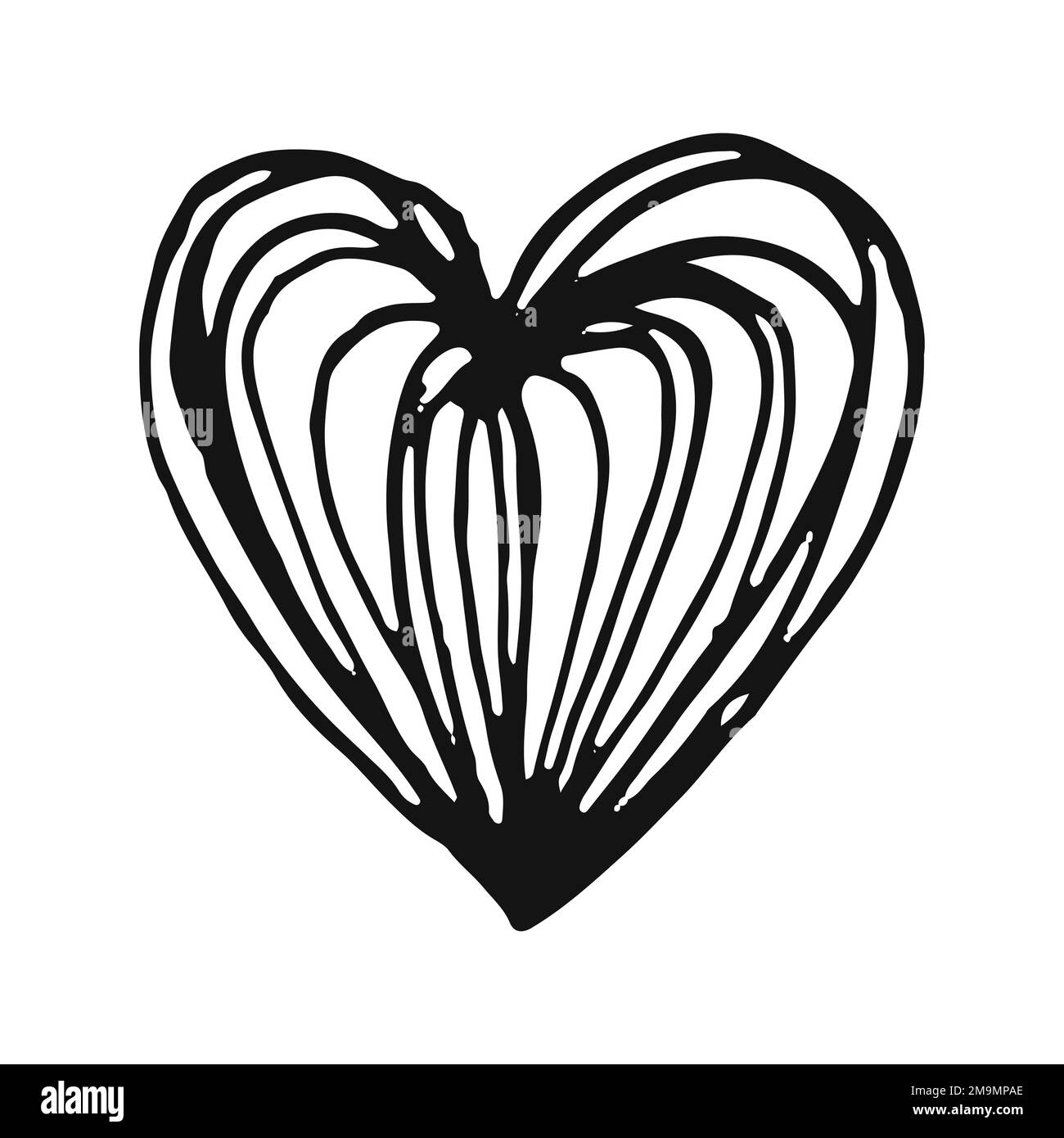 Heart shaped pencil Black and White Stock Photos & Images - Alamy