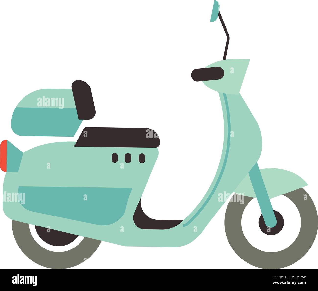 Moped icon. Cartoon delivery transport side view Stock Vector Image ...
