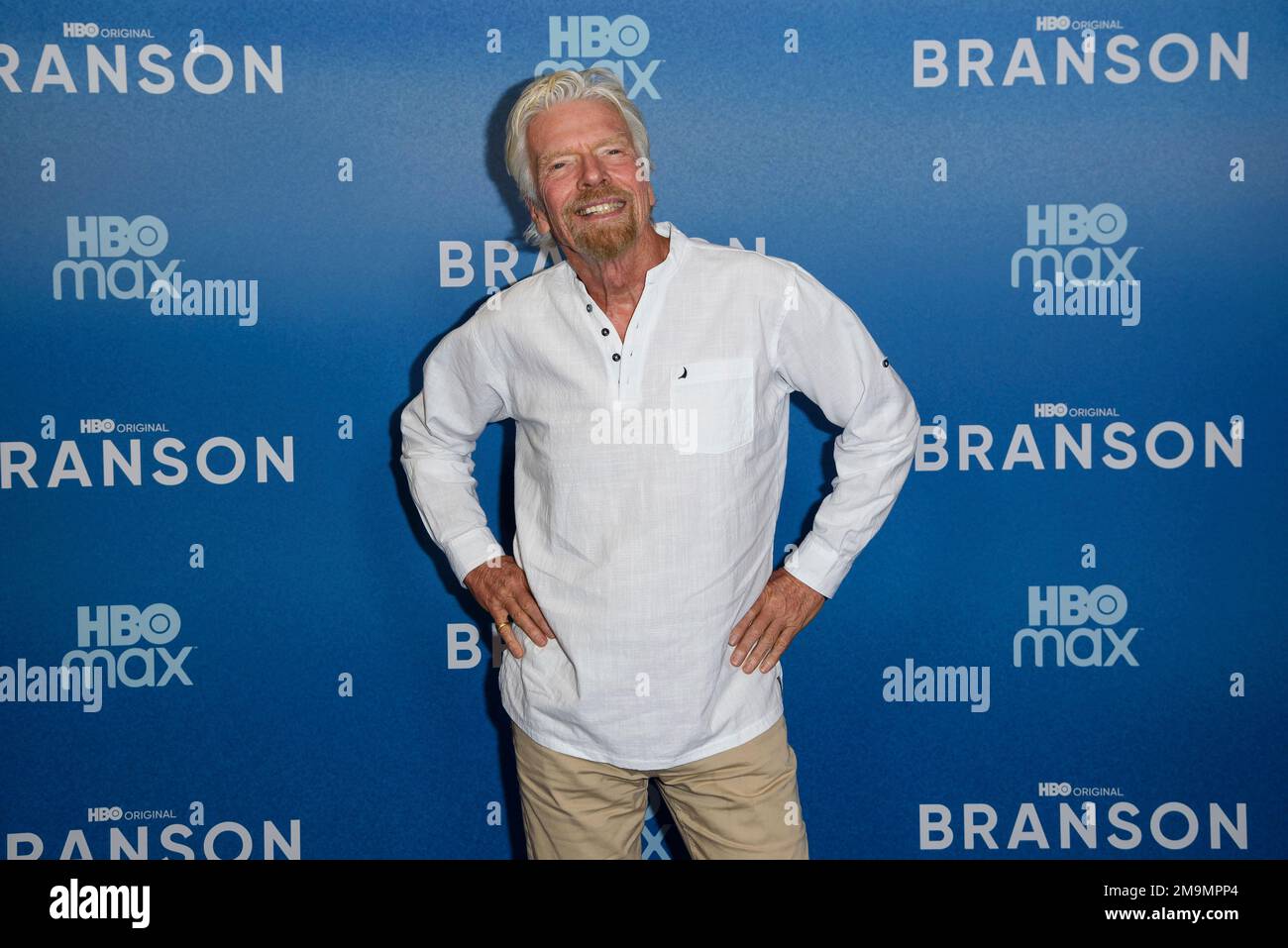 Sir Richard Branson attends the HBO docuseries "Branson" premiere at ...