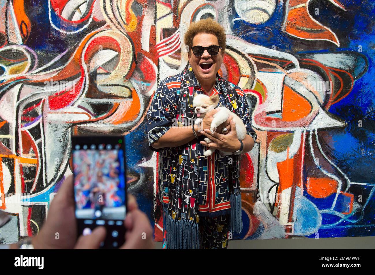 Artist Romero Britto attends Art Basel 2022 on Tuesday, Nov. 29, 2022 ...