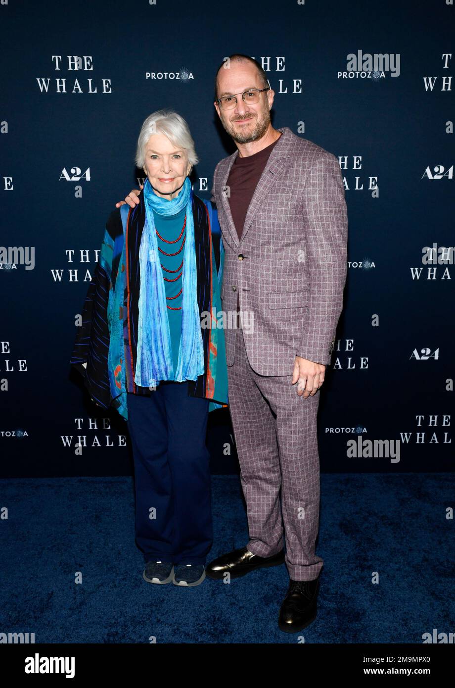 Ellen Burstyn, left, and Darren Aronofsky pose together at the premiere ...