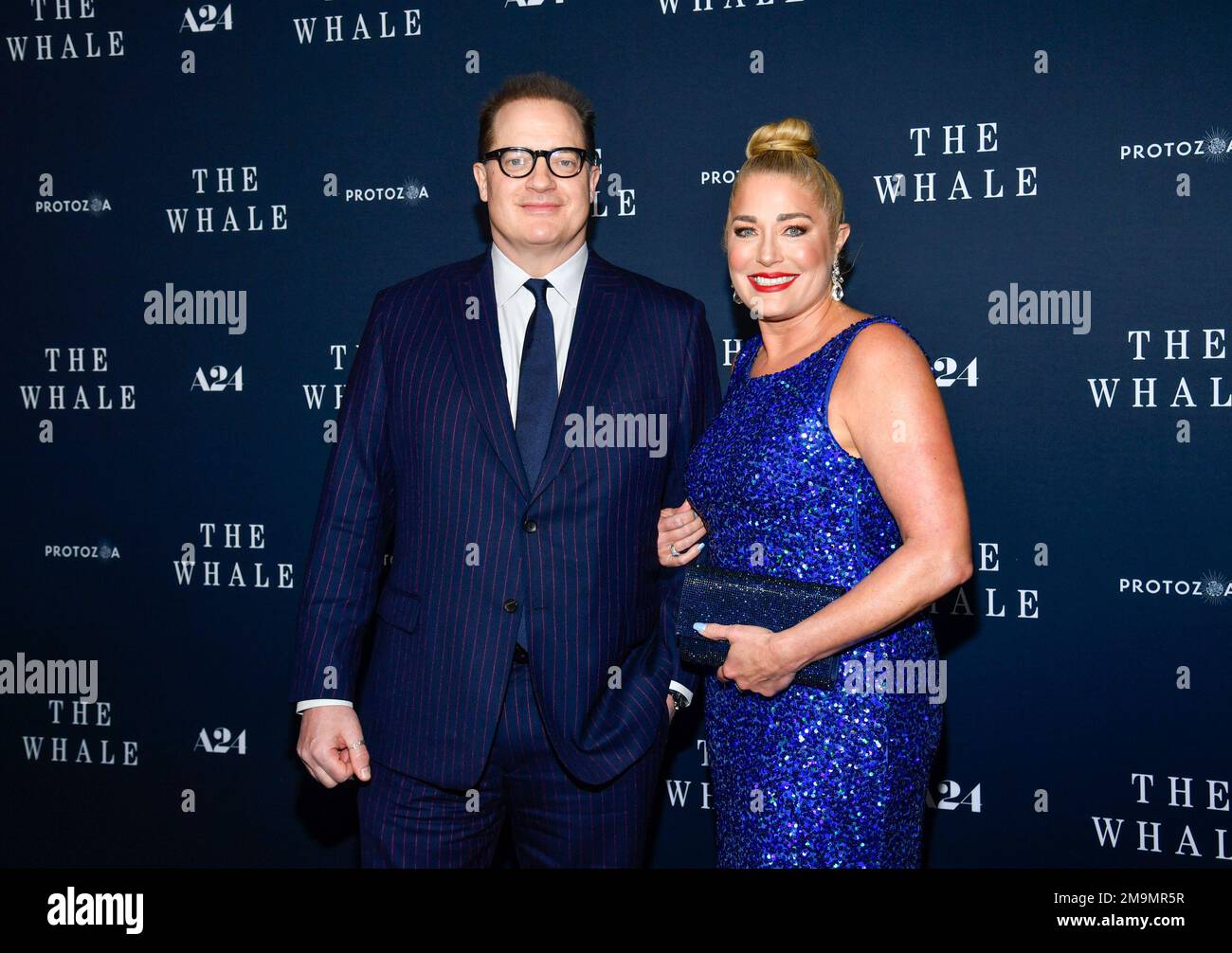 Actor Brendan Fraser, left, and girlfriend Jeanne Moore attend the ...