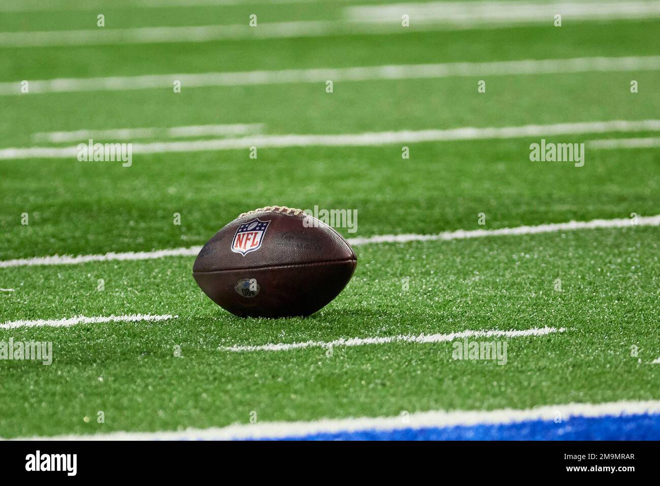 Football on the field during an NFL football game, Thursday, Nov. 24 ...