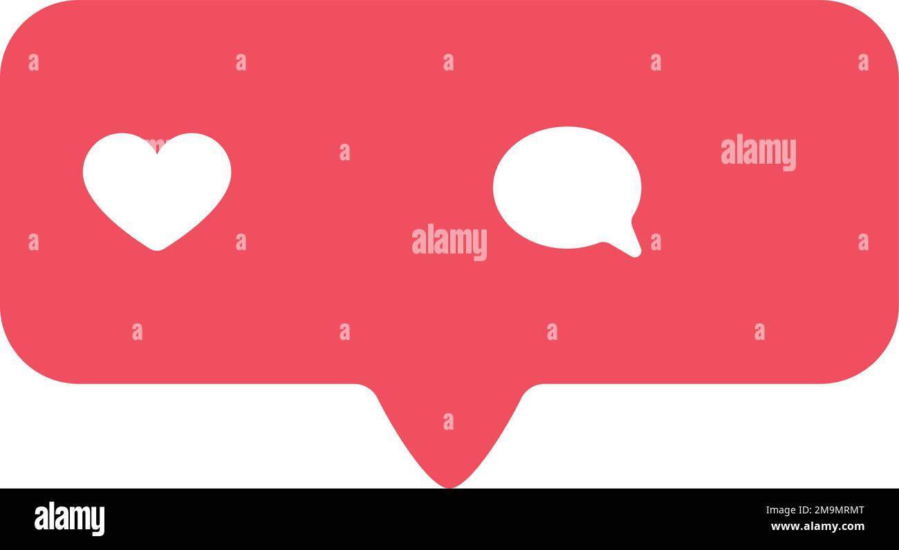 Like and comment template. Blank social media counter Stock Vector ...