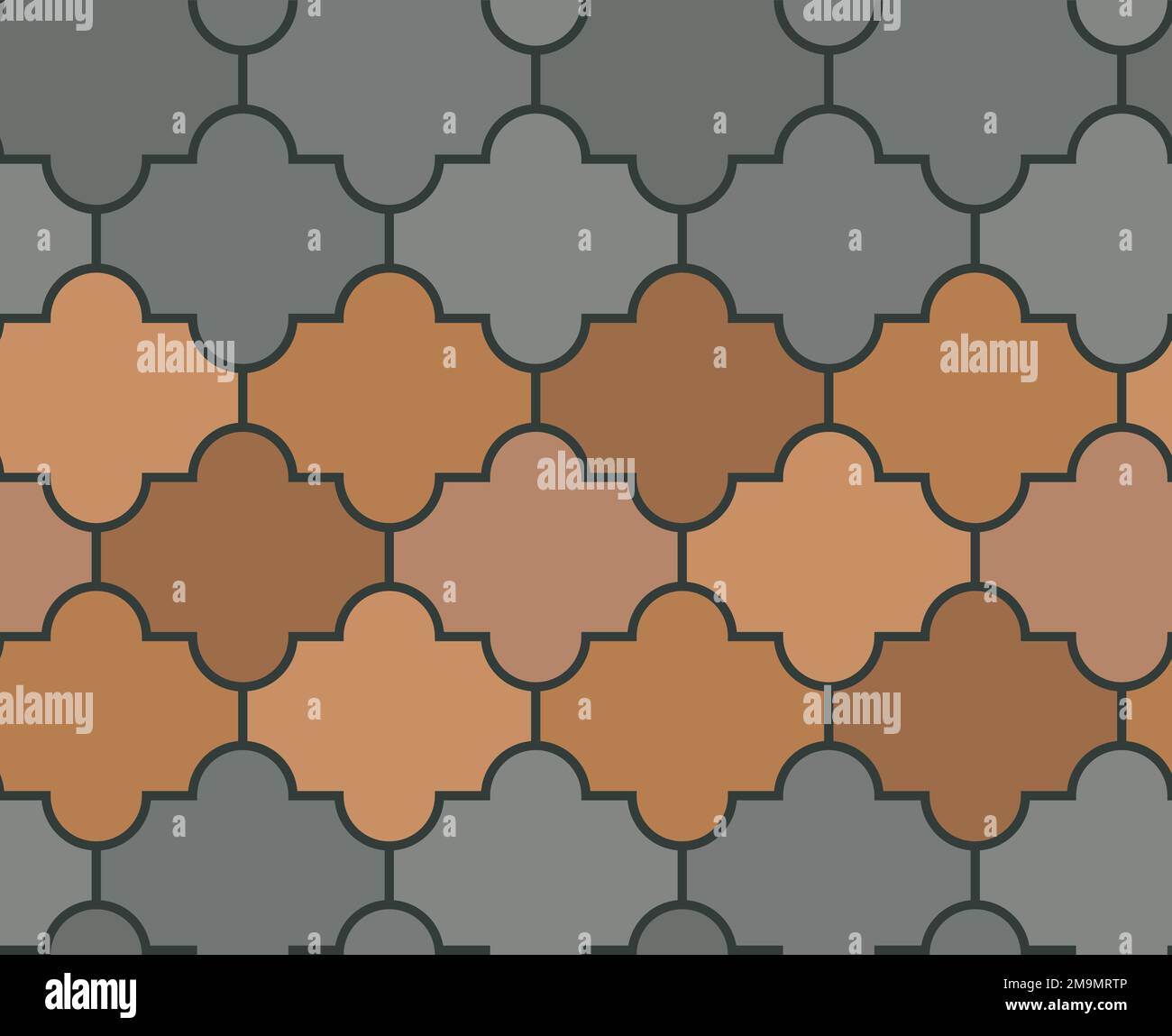 Color tile decorative pattern. Seamless square ornament Stock Vector ...