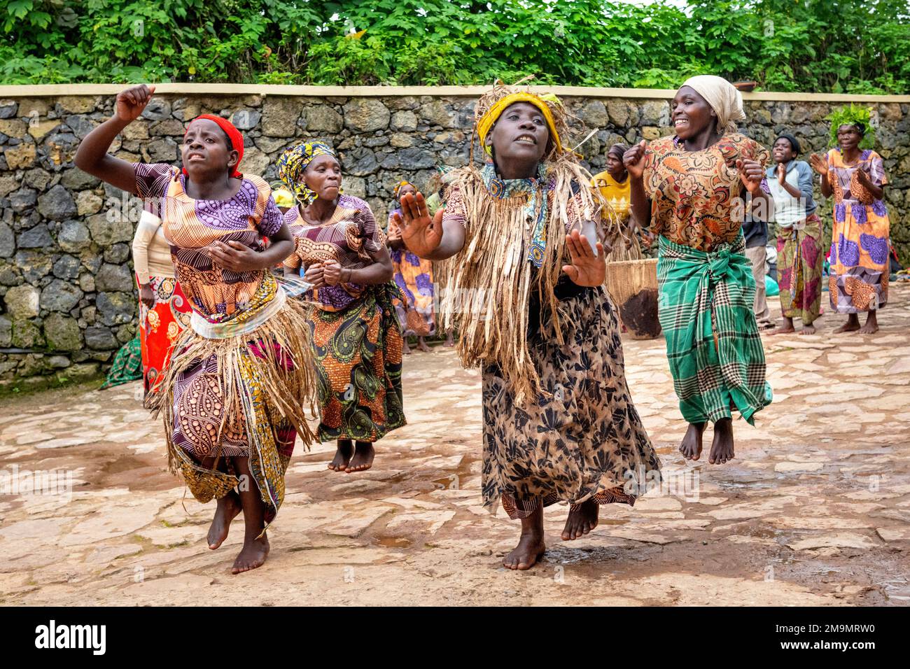 Echuya Batwa people, often known as pygmies, dancing in south western ...