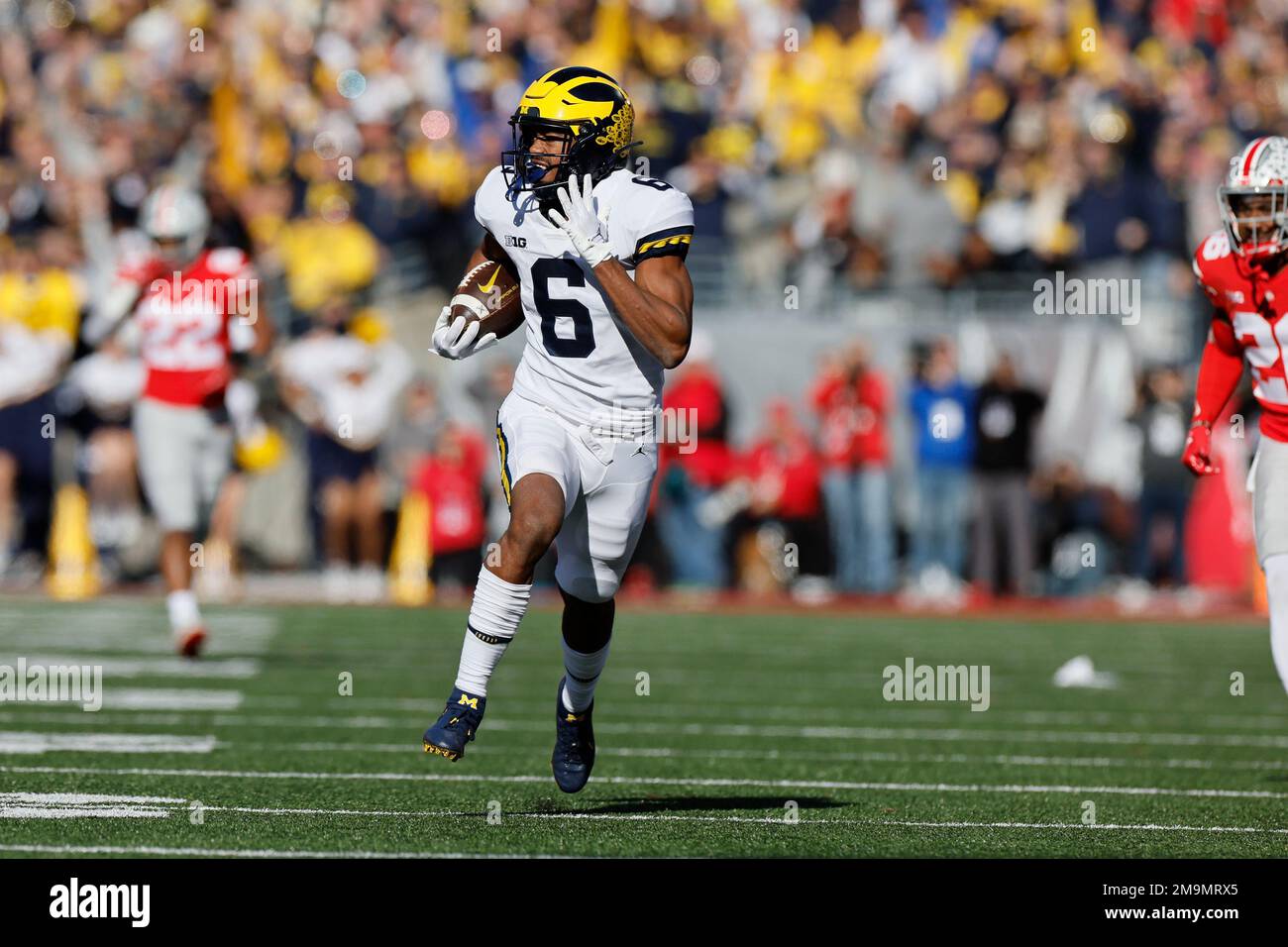 Michigan receiver Cornelius Johnson plays against Ohio State during an ...