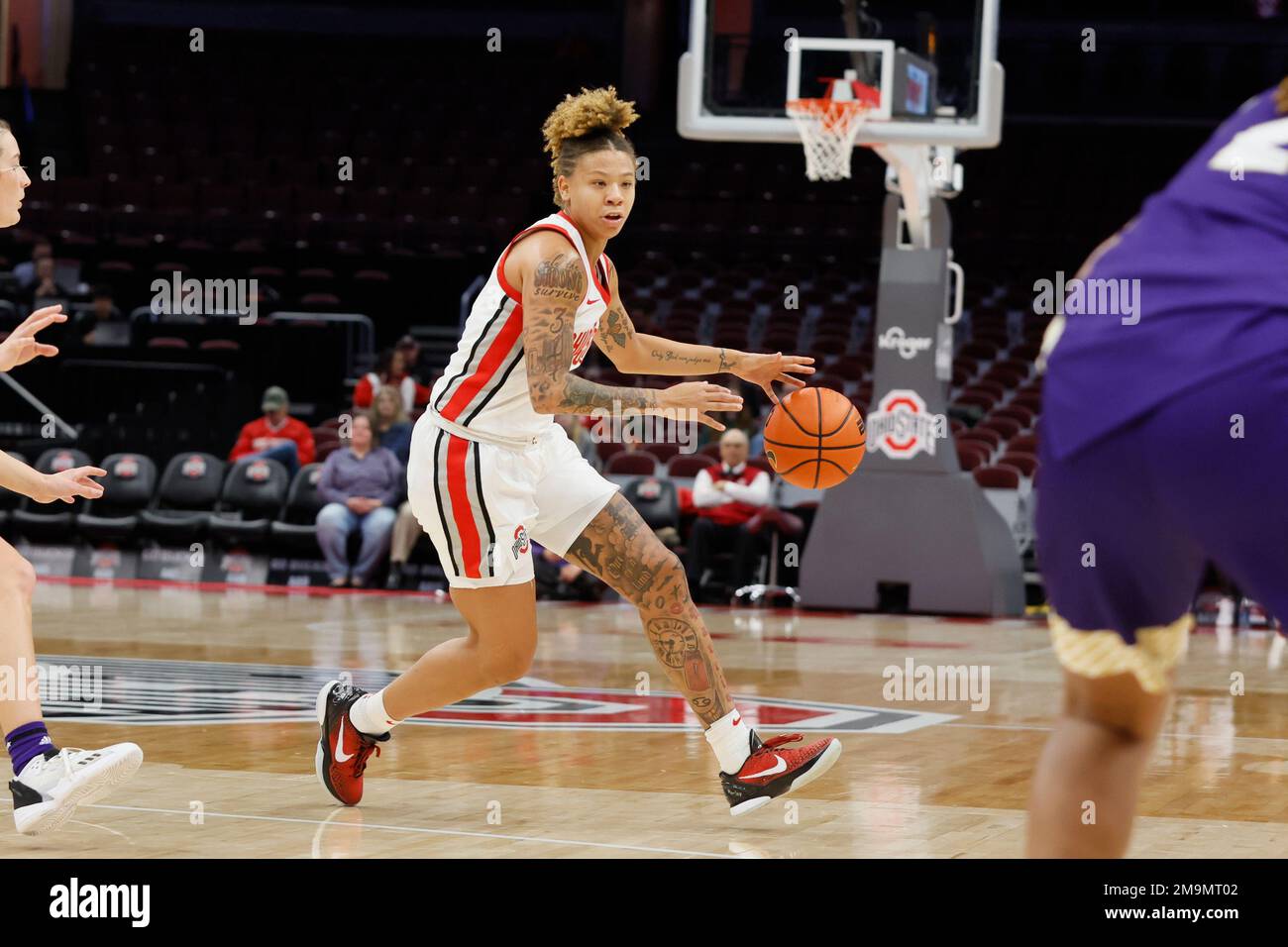 Ohio State's Rikki Harris plays against North Alabama during an NCAA ...
