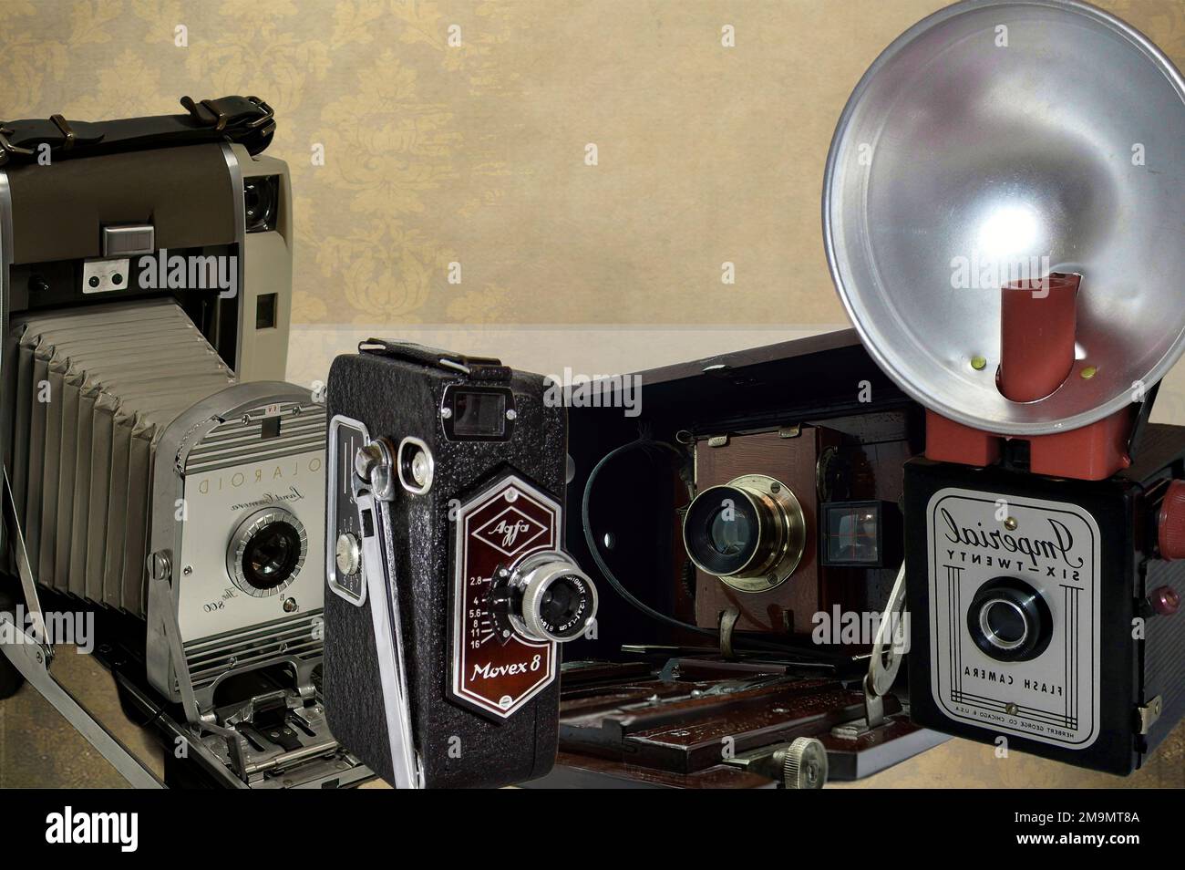 A collection of vintage cameras Stock Photo - Alamy