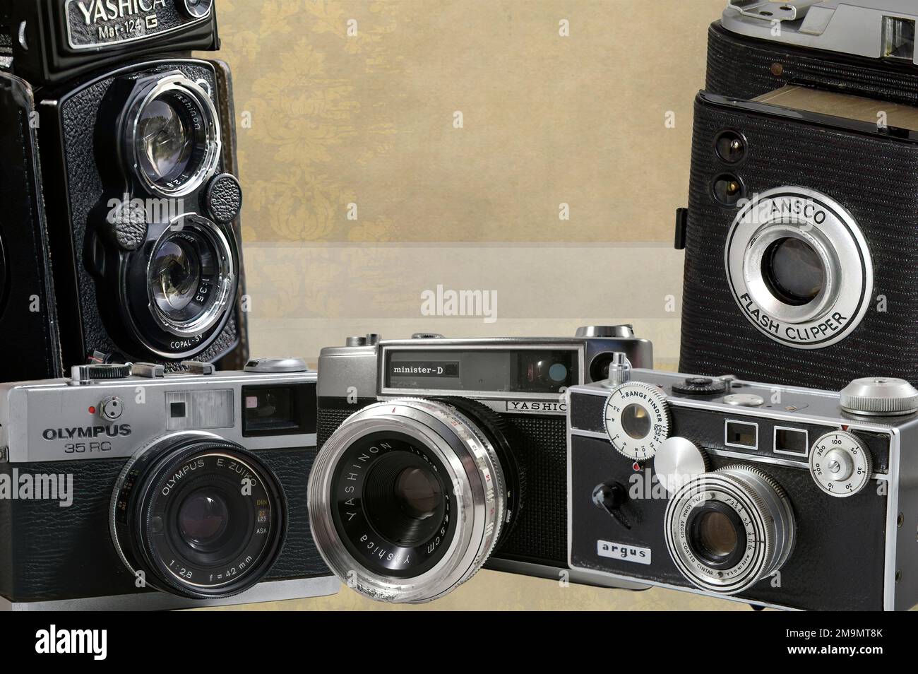 A collection of vintage cameras Stock Photo - Alamy