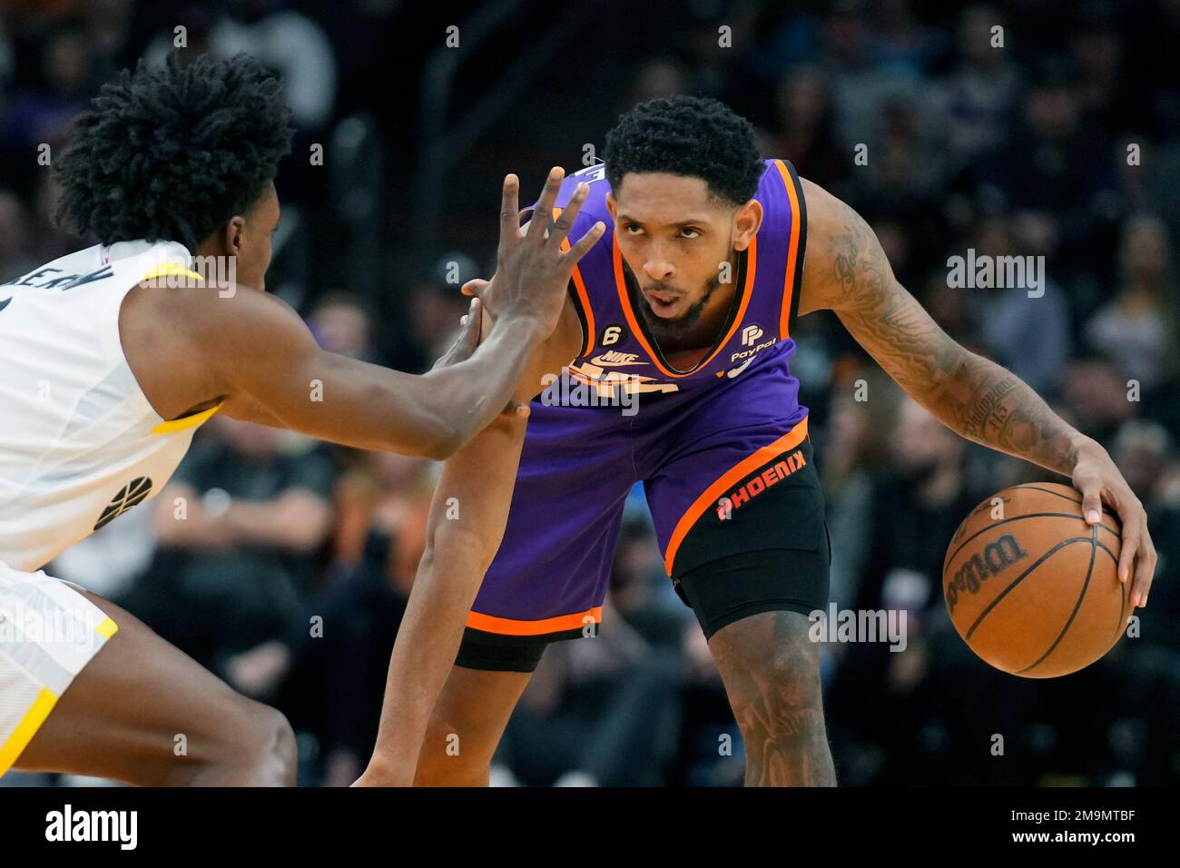 Phoenix Suns guard Cameron Payne (15) during the first half of an NBA ...