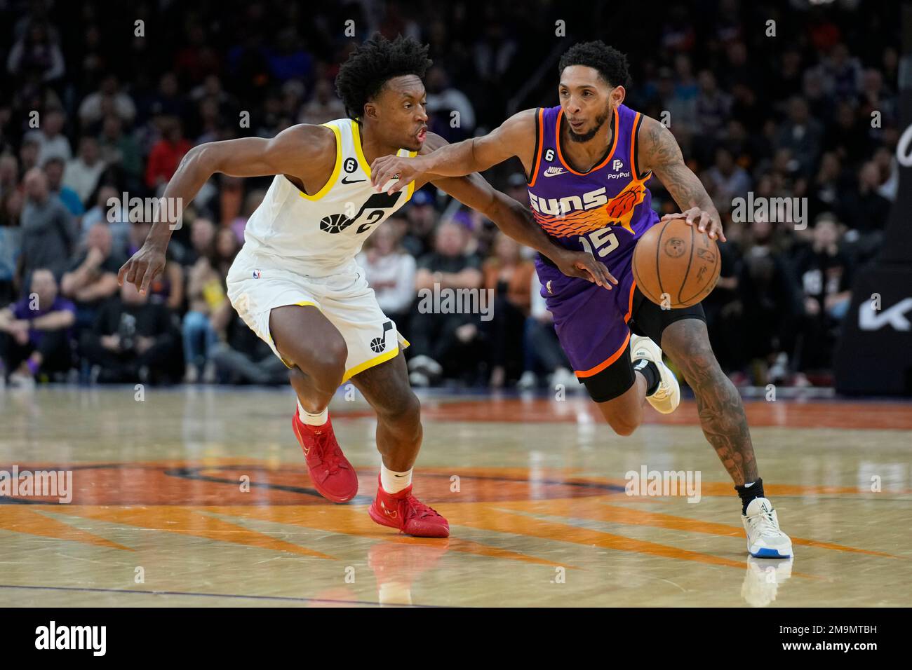 Phoenix Suns guard Cameron Payne (15) during the first half of an NBA ...