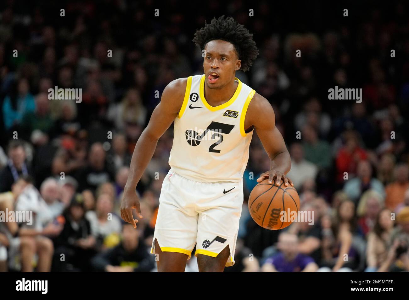 Utah Jazz guard Collin Sexton (2) during the first half of an NBA ...