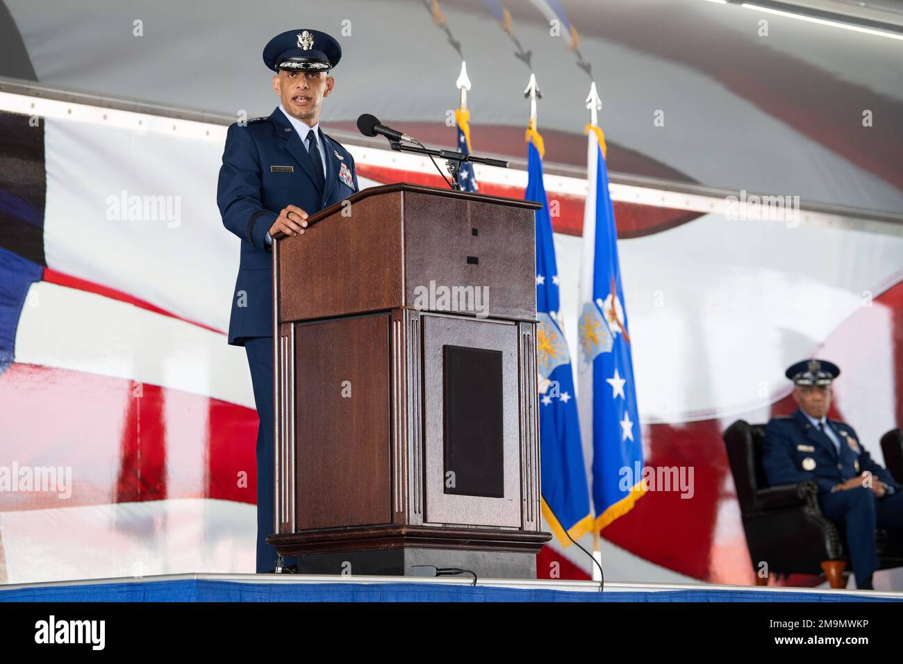 U.S. Air Force Lt. Gen. Brian Robinson, commander of Air Education and ...