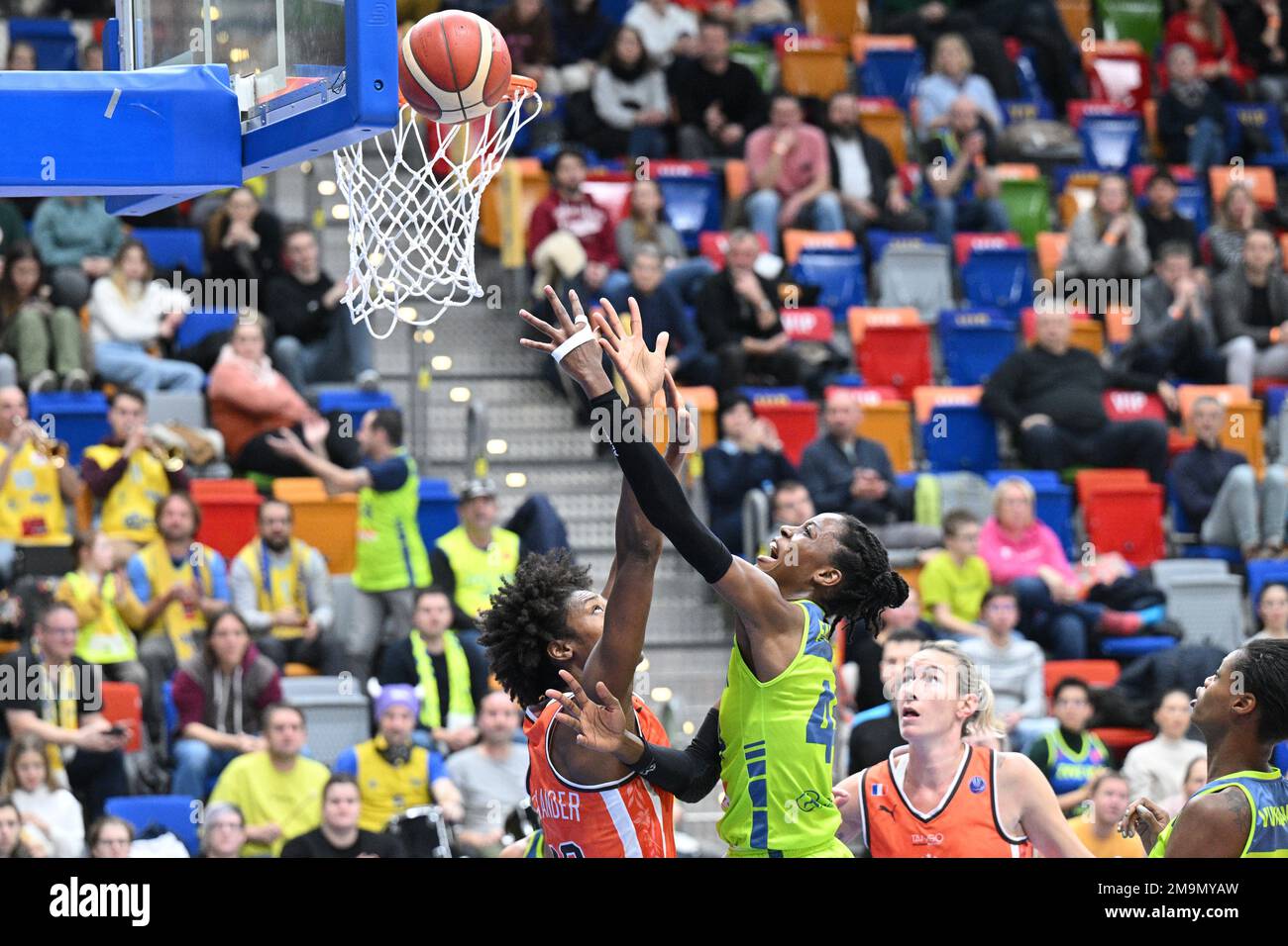 Prague, Czech Republic. 18th Jan, 2023. Kayla Alexander of Bourges ...