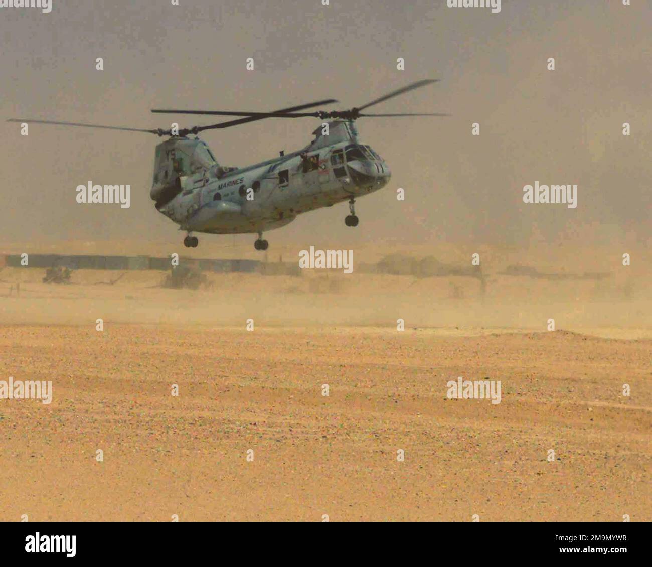 A US Marine Corps (USMC) CH-46E Sea Knight Search And Rescue (SAR ...