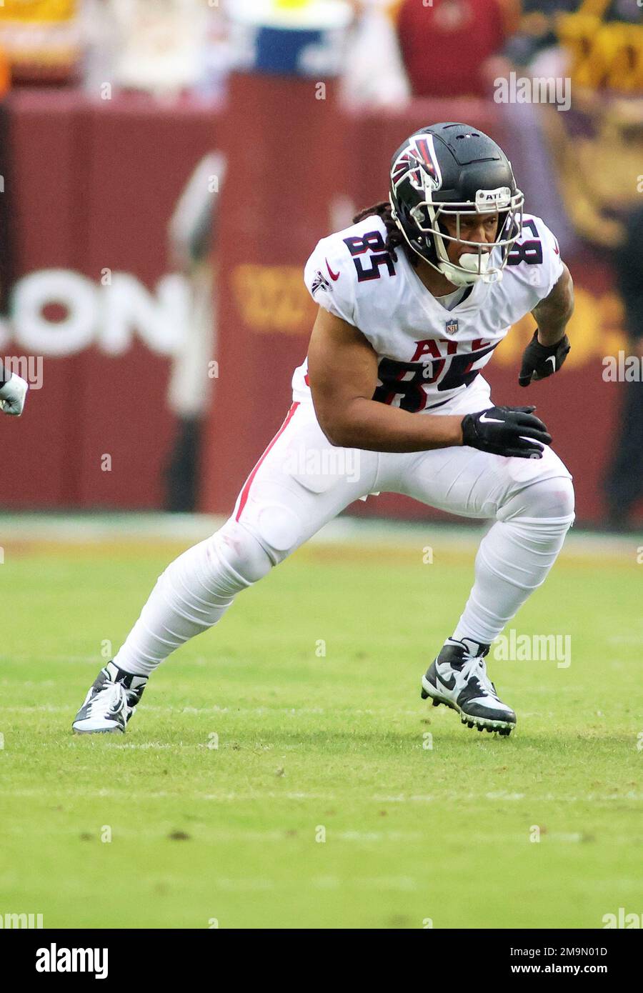 Atlanta Falcons tight end MyCole Pruitt (85) runs during an NFL ...