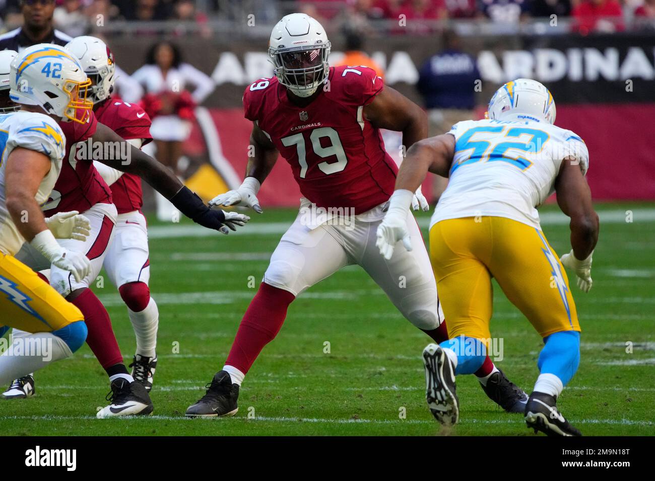 Arizona Cardinals offensive tackle Josh Jones (79) during the first ...