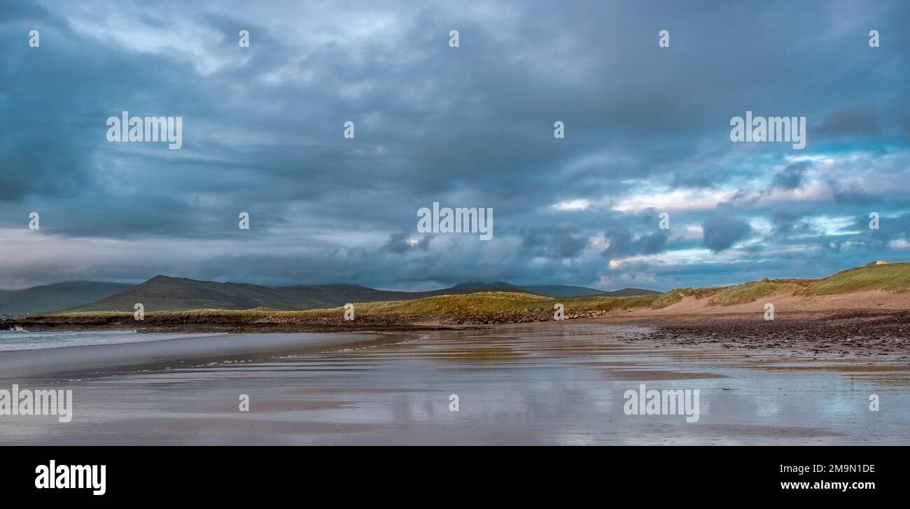 Sunset, Atlantic Ocean, mountains, beaches and cloudy skies, this is ...