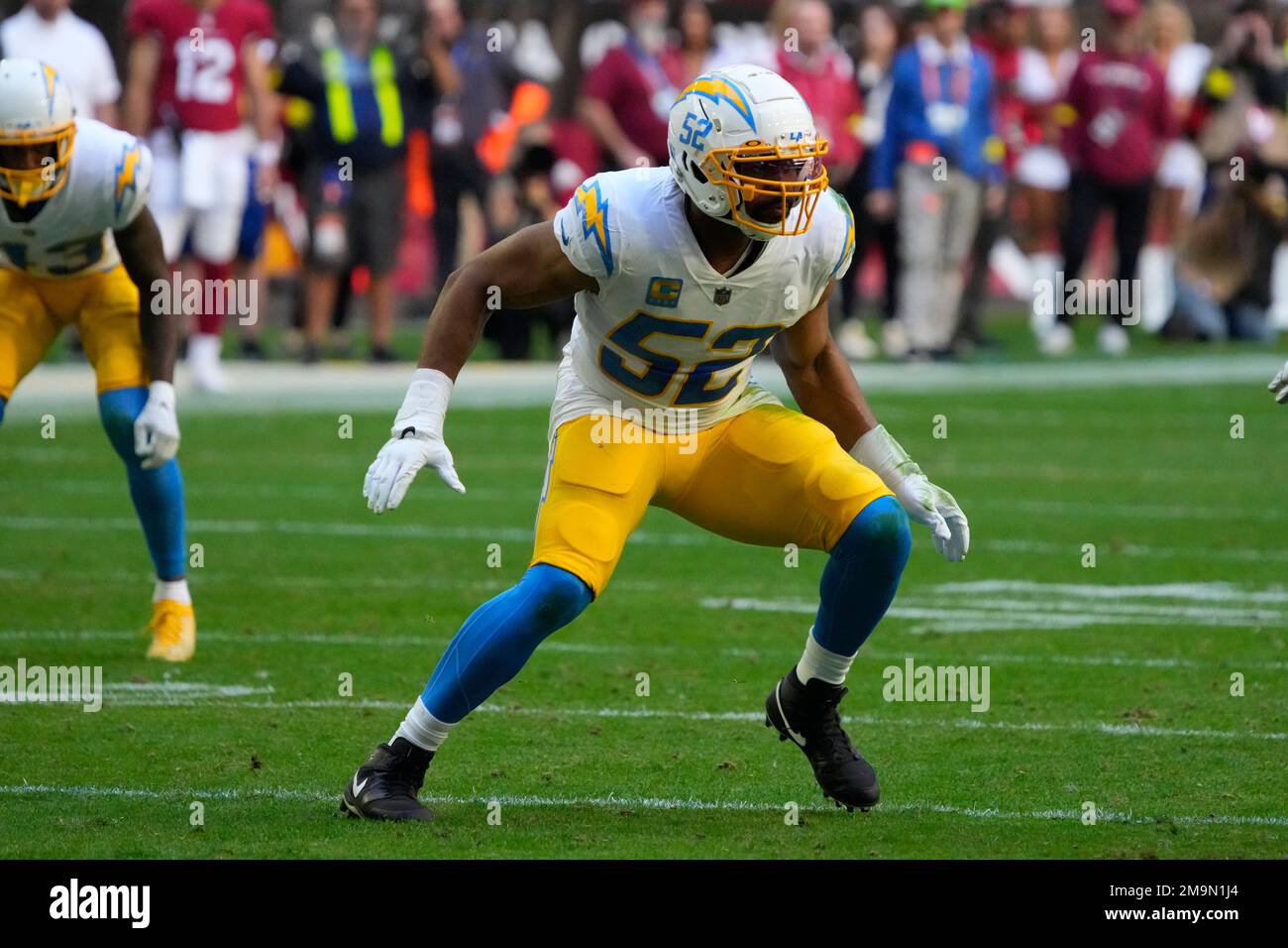 Los Angeles Chargers linebacker Khalil Mack (52) during the first half ...