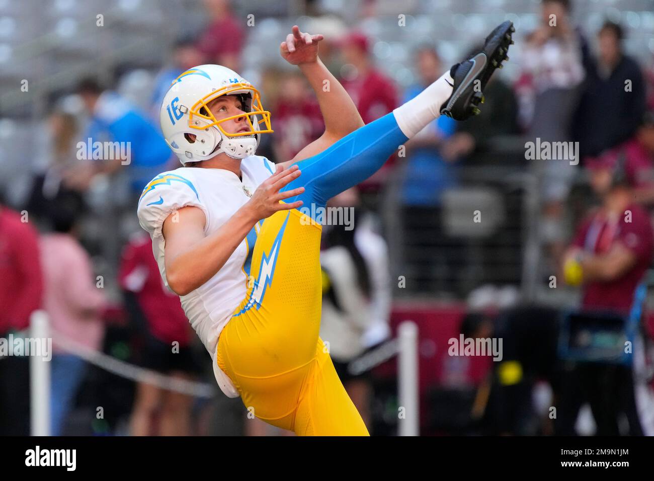 Los Angeles Chargers punter JK Scott (16) during the first half of an ...
