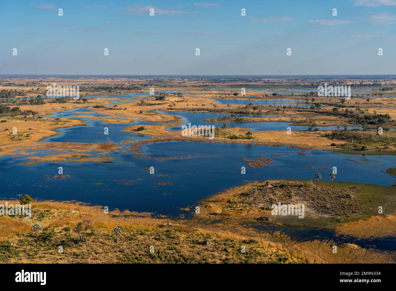 Aerial view of the Okavango Delta, Botswana Stock Photo - Alamy