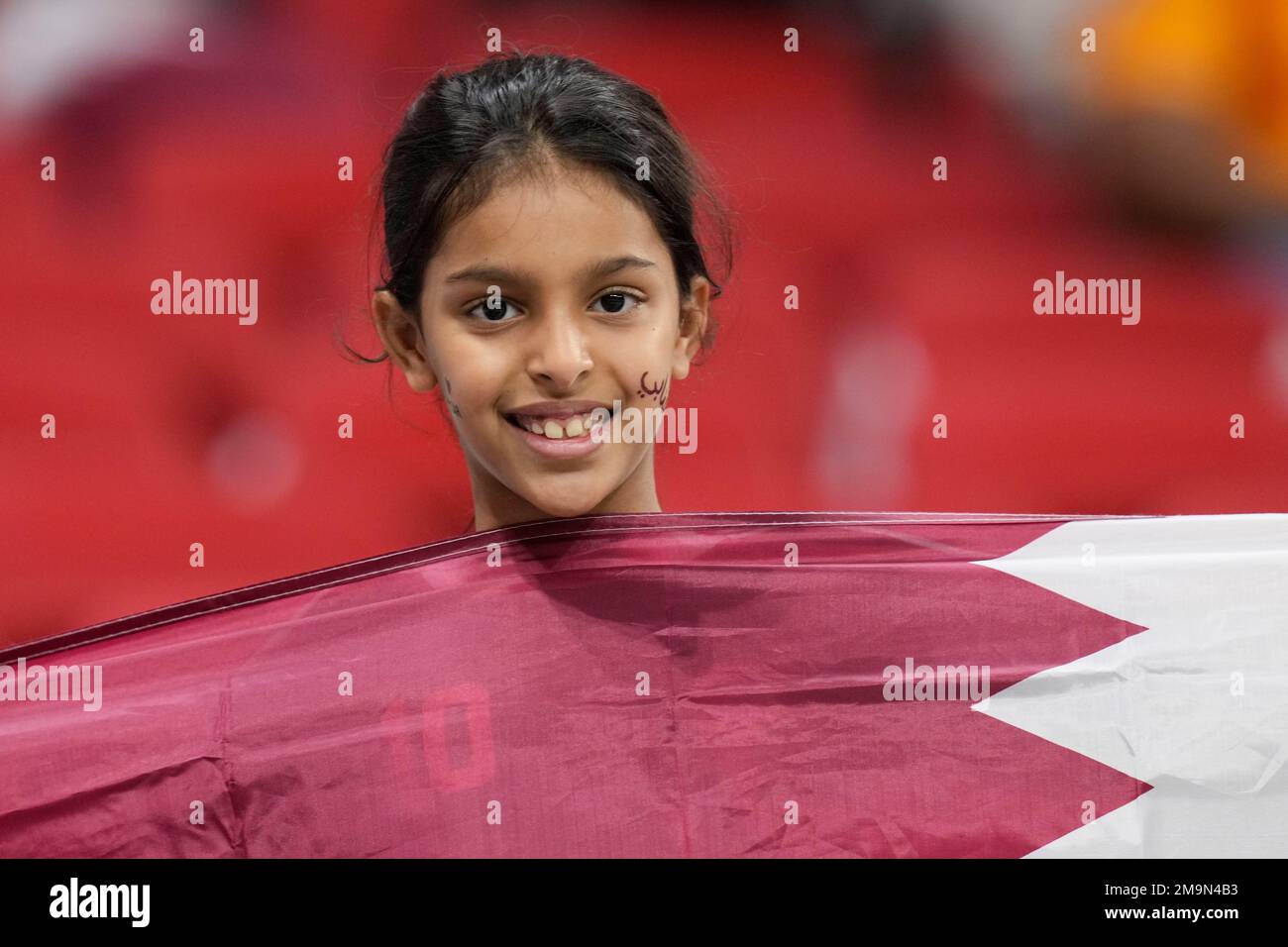 A fans poses before the World Cup group A soccer match between the ...