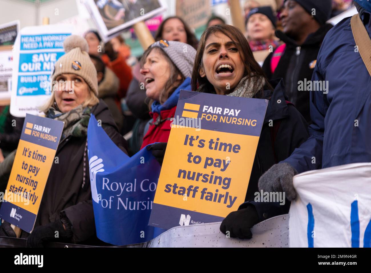 Nurses strike industrial action hi-res stock photography and images - Alamy