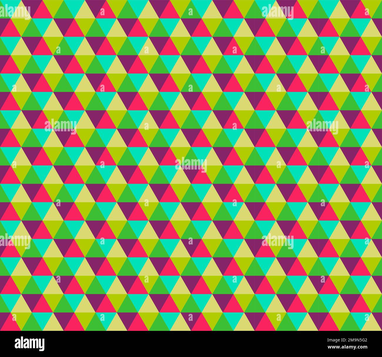 Colored in green bright hexagonal patterns with 3D effect drawing in ...