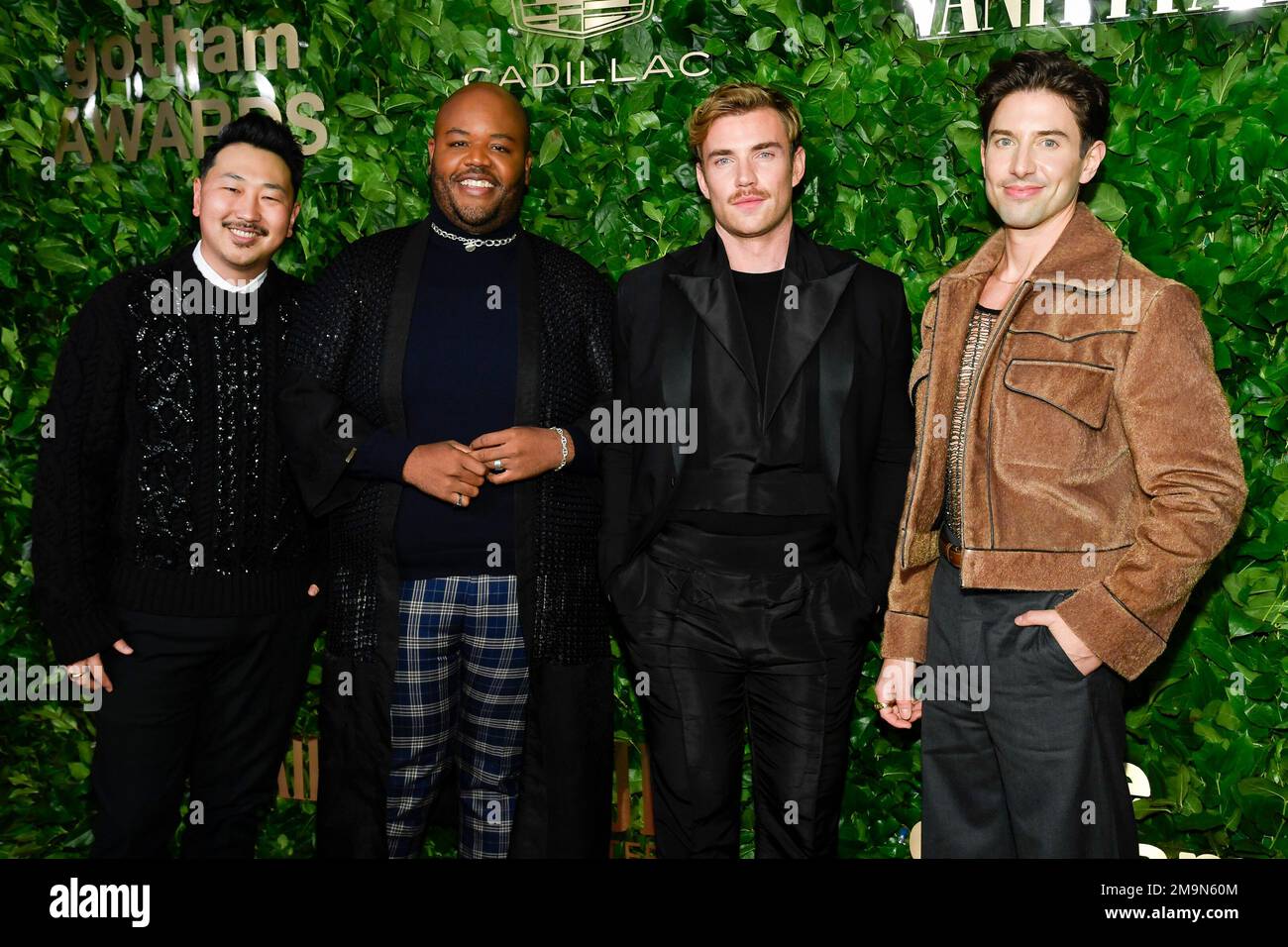 Andrew Ahn, left, Torian Miller, Zane Phillips and Nick Adams attend ...