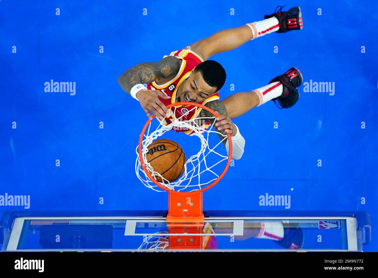Atlanta Hawks' John Collins dunks during the second half of an NBA ...