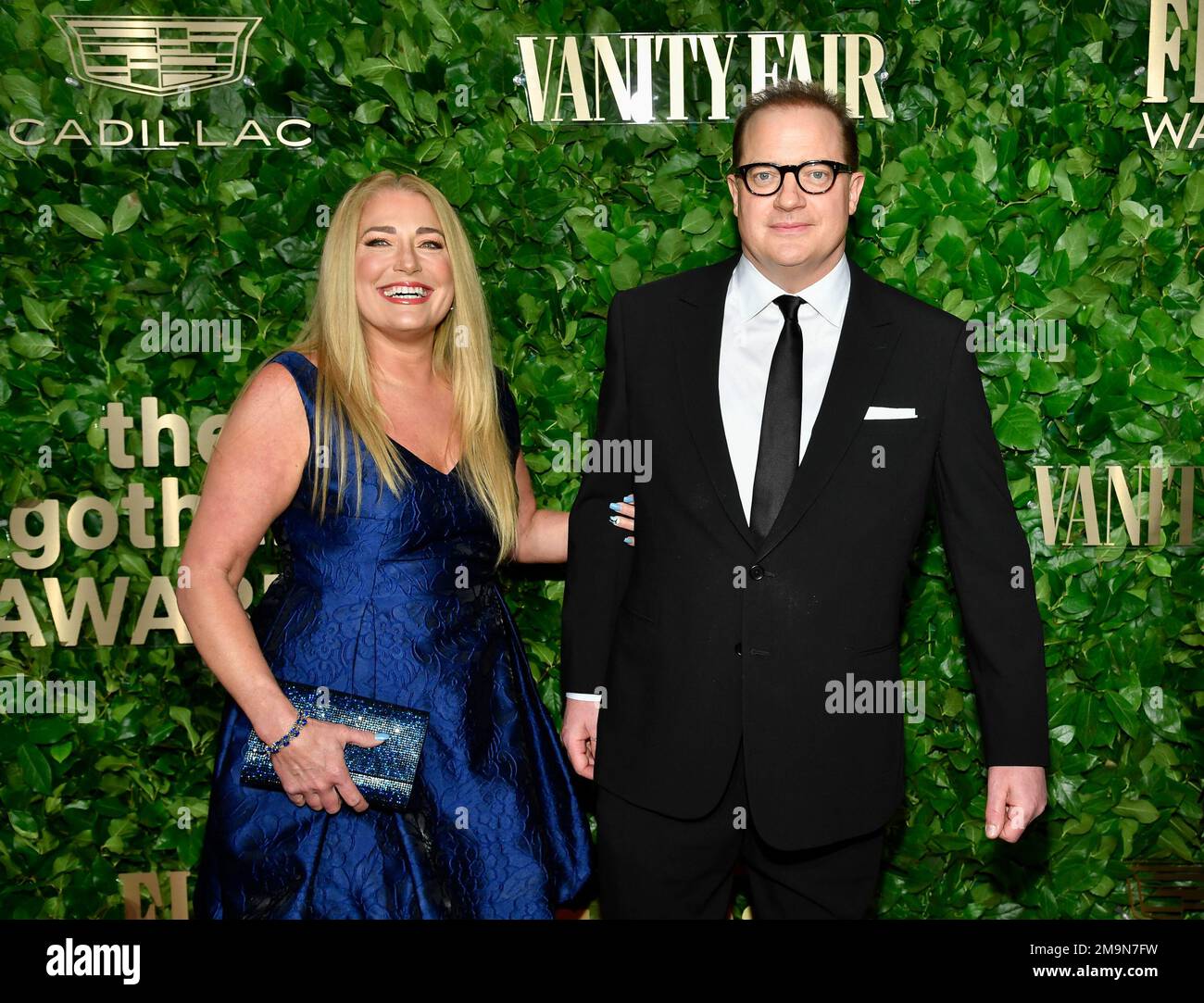Brendan Fraser and girlfriend Jeanne Moore attend the Gotham ...