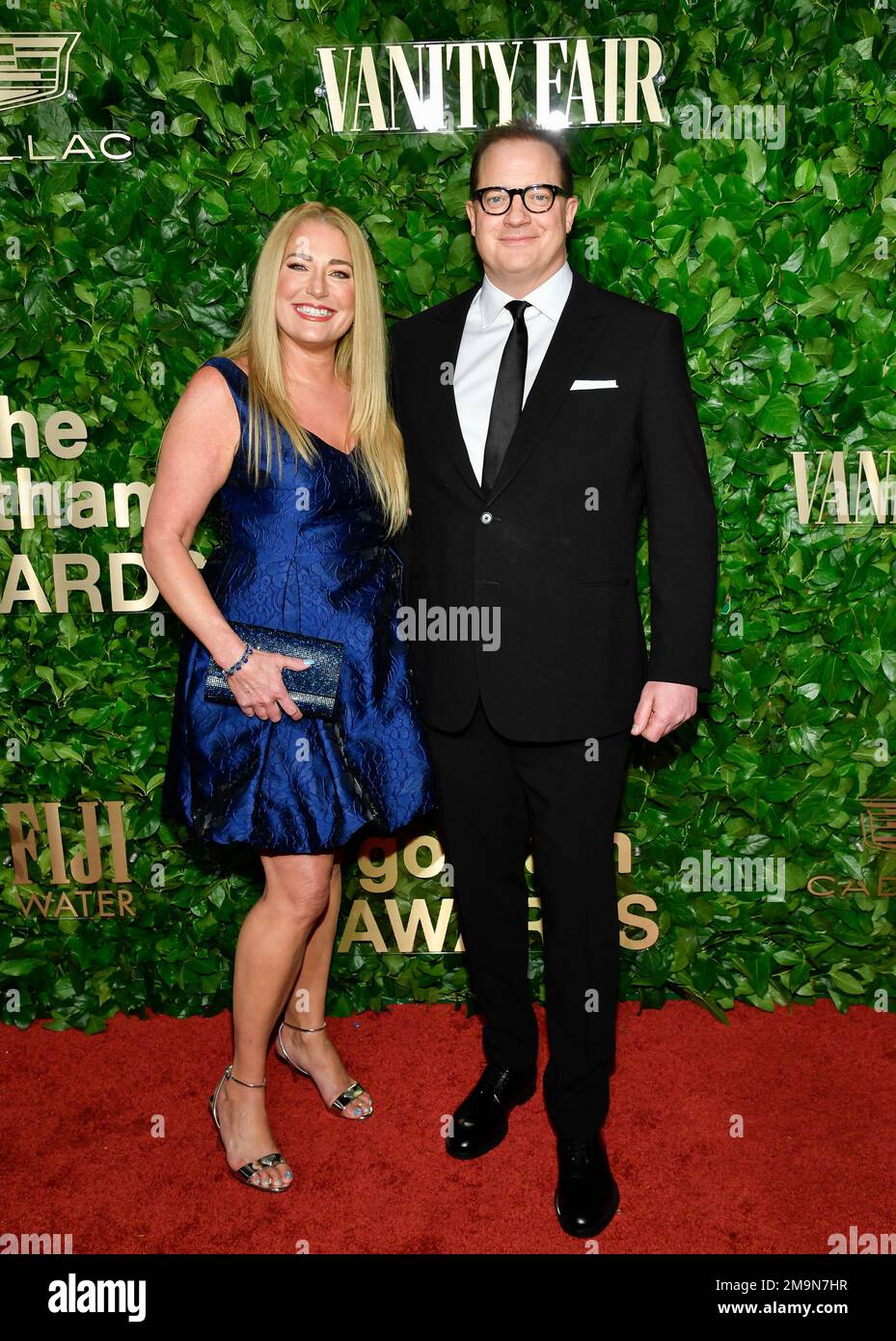 Brendan Fraser and girlfriend Jeanne Moore attend the Gotham ...