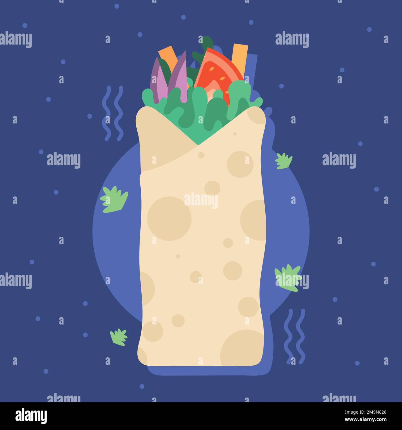 burrito mexican food traditional icon Stock Vector Image & Art - Alamy