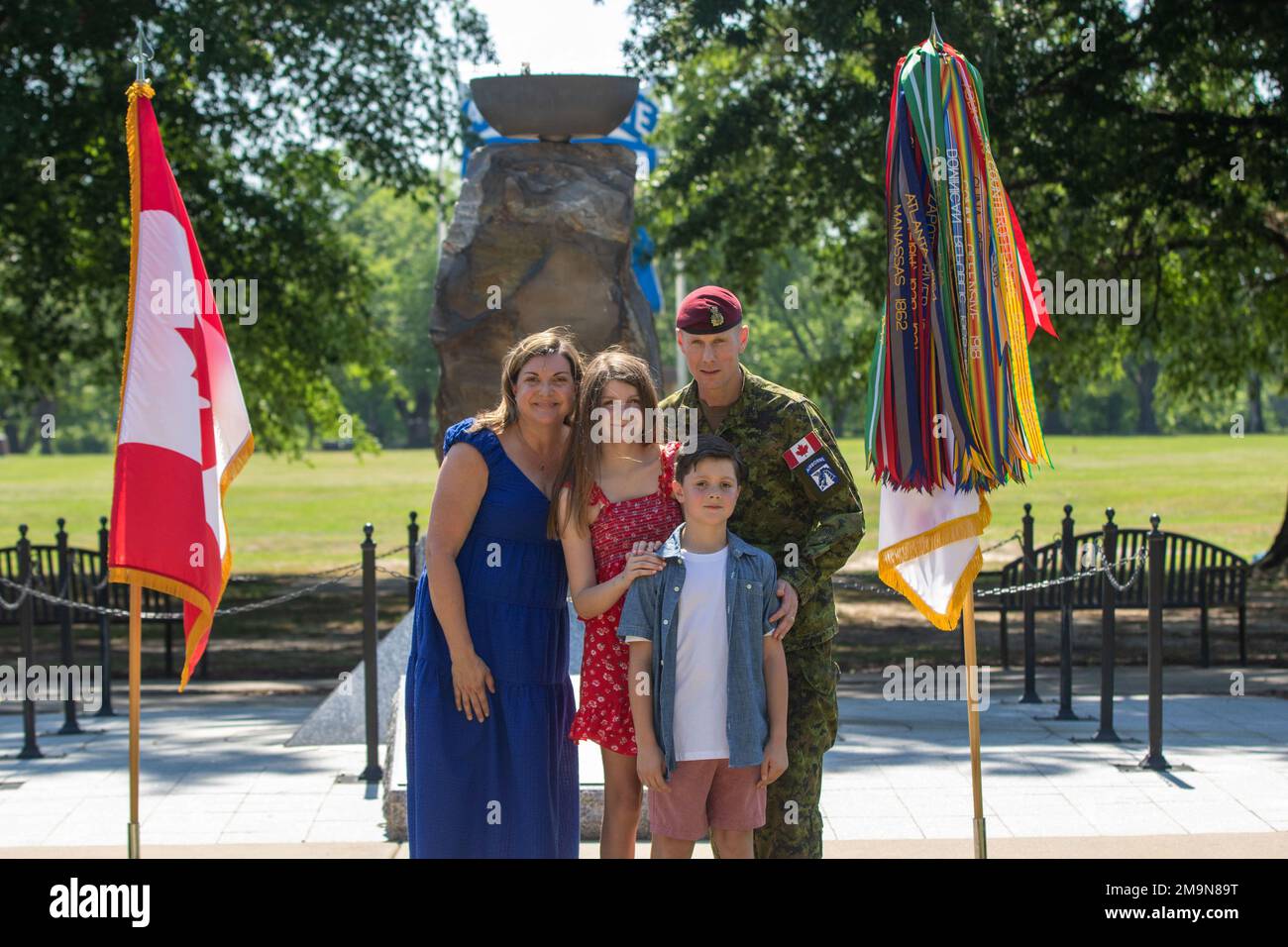 Canadian Brig. Gen. Robert T. Ritchie, outgoing assistant commanding ...