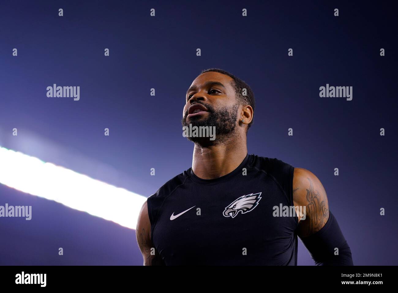 Philadelphia Eagles' Darius Slay reacts after an NFL football game ...