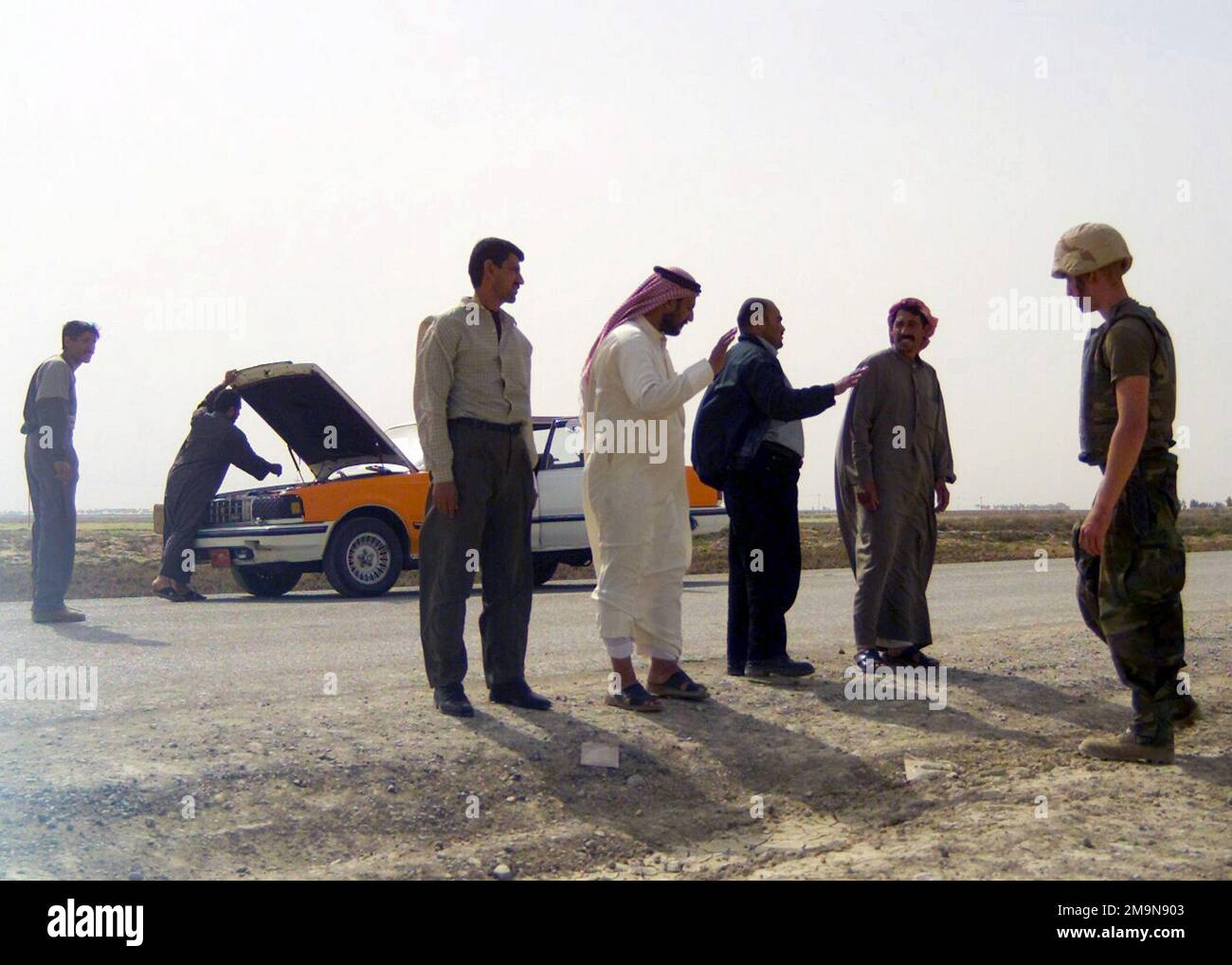 A US Marine Corps (USMC) Marine assigned to Fox/Company, Battalion ...