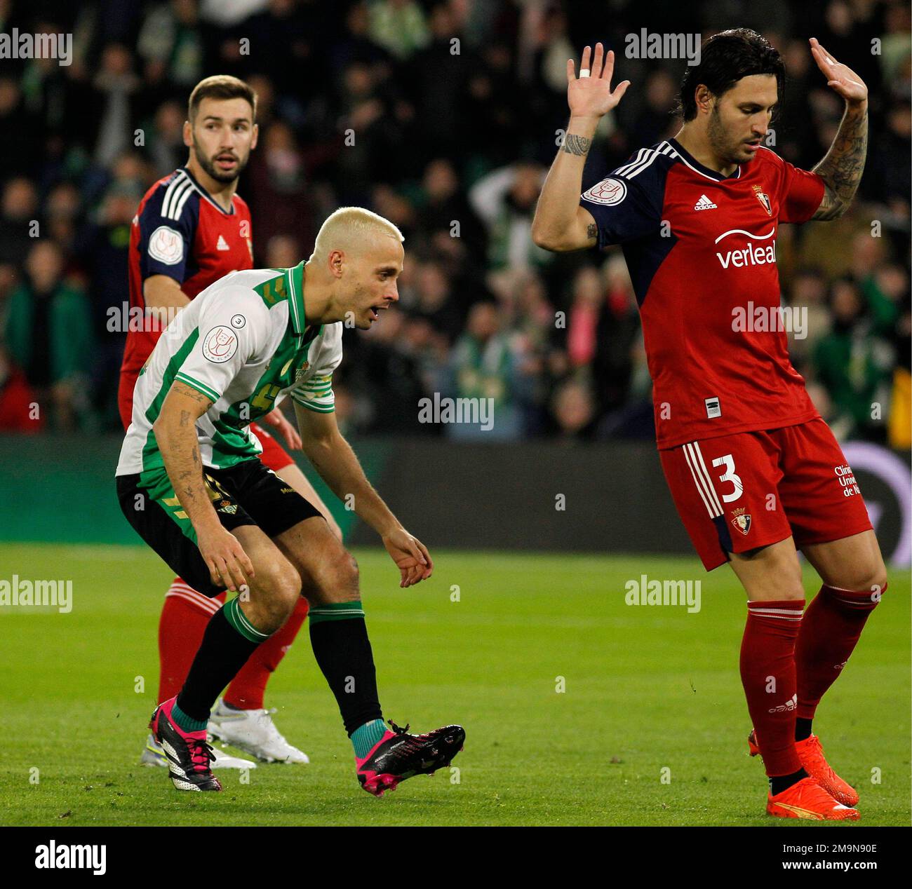 Spanish King Cup soccer match Betis vs Osasuna at Benito Villamarin ...
