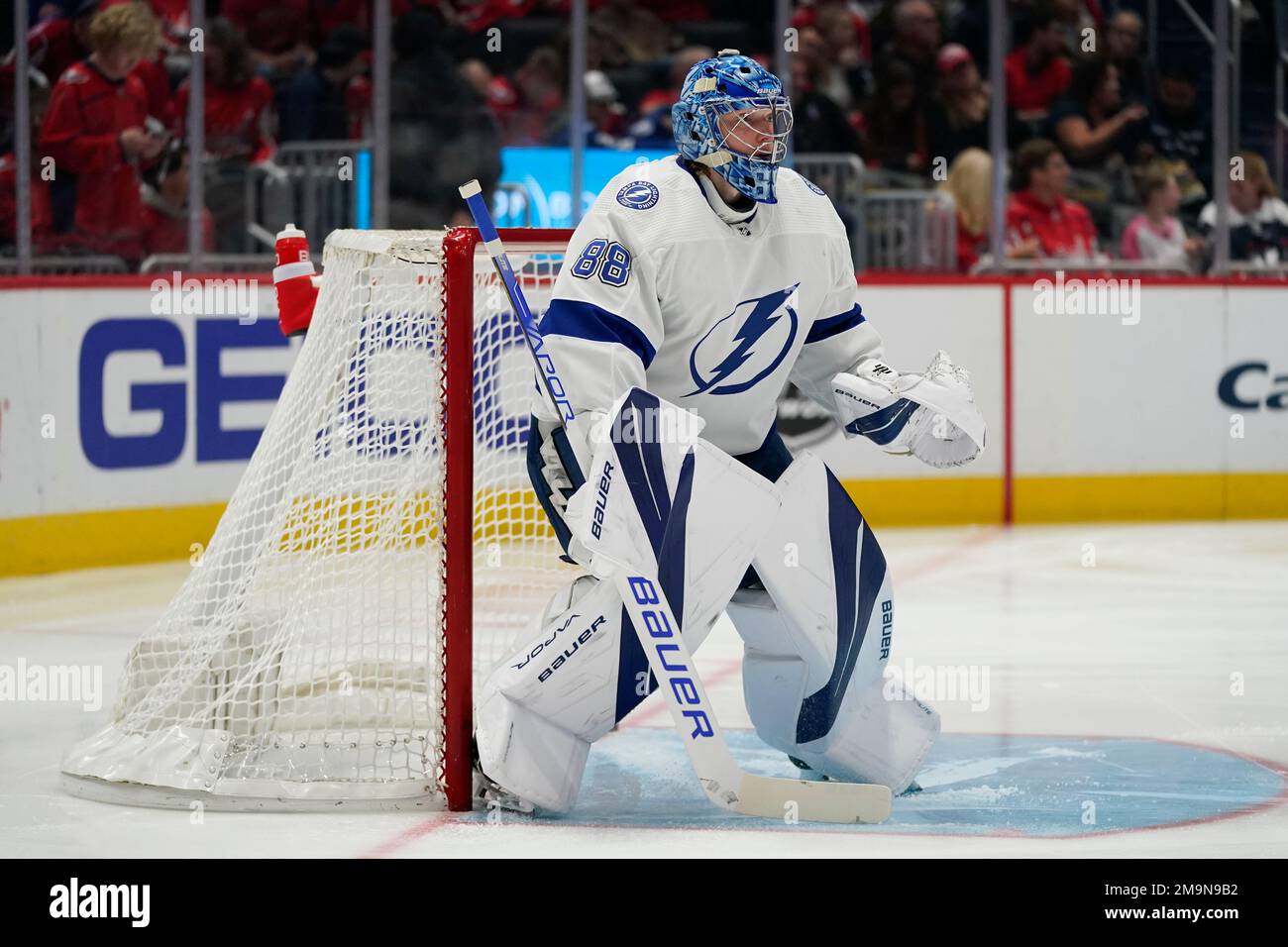 Tampa Bay Lightning goaltender Andrei Vasilevskiy in the first period ...