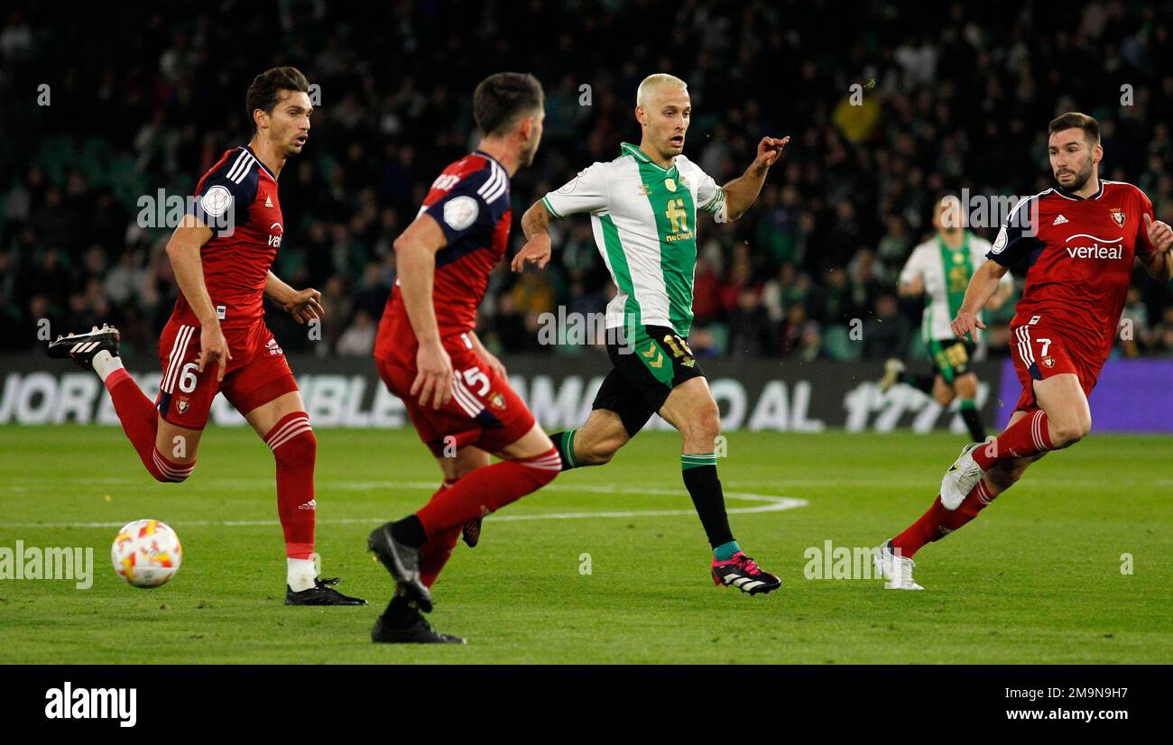 Spanish King Cup soccer match Betis vs Osasuna at Benito Villamarin ...