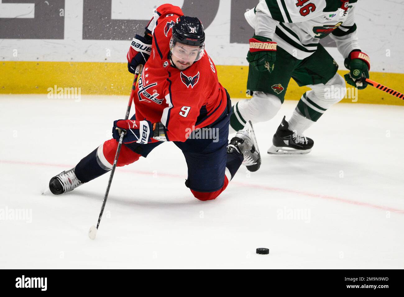 Washington Capitals defenseman Dmitry Orlov (9) in action during the third period of an NHL ...