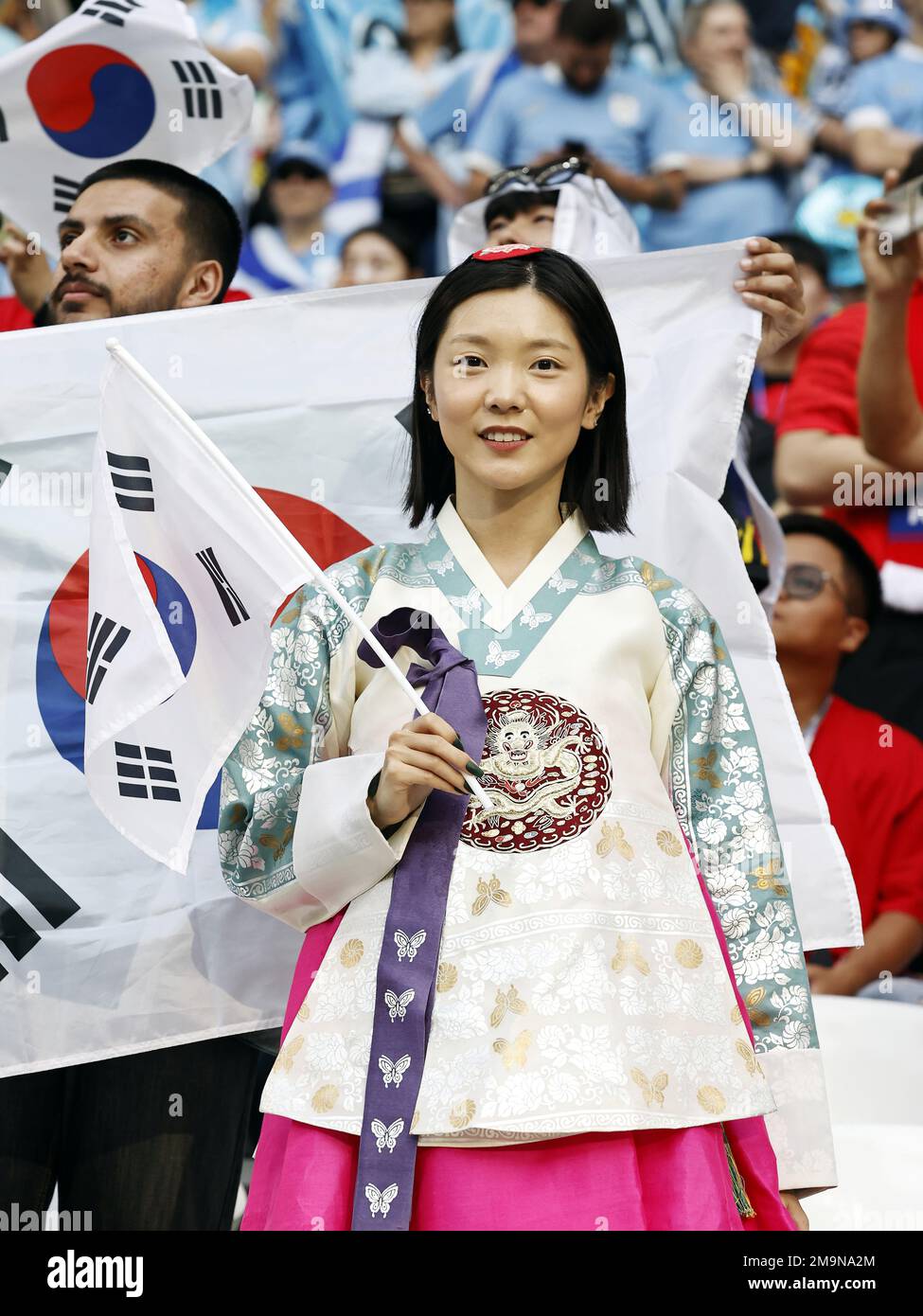 DOHA - fan of Korea Republic during the FIFA World Cup Qatar 2022 group ...