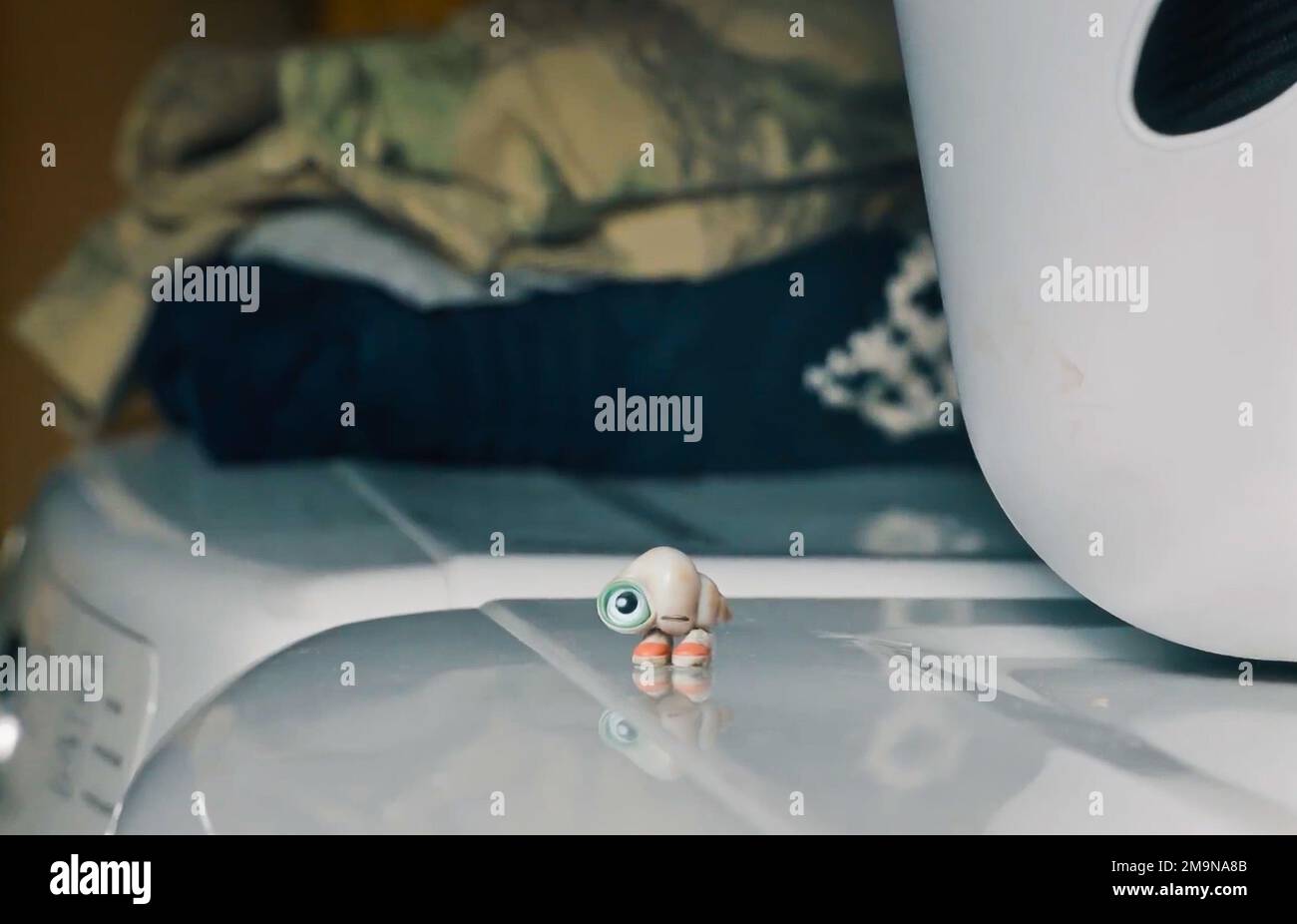 USA. A scene from the (C)A24 new film : Marcel the Shell with Shoes On ...