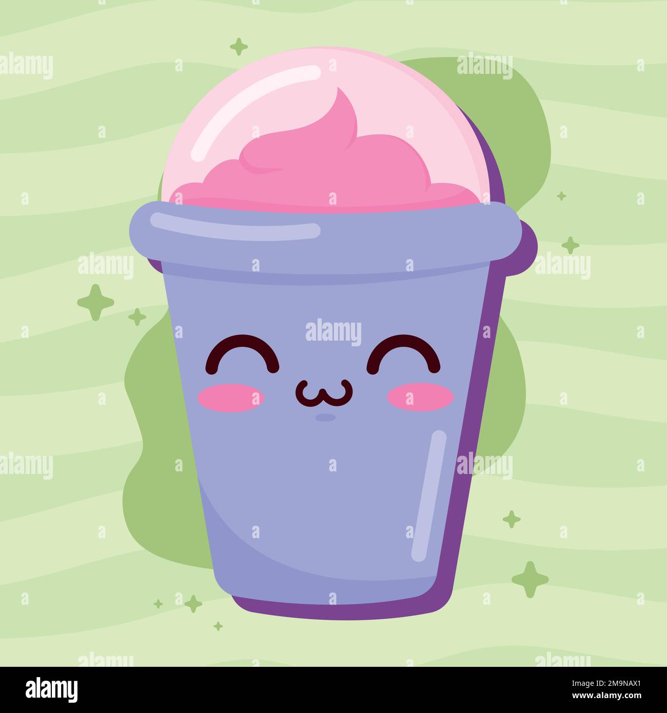 sweet milkshake drink kawaii character Stock Vector Image & Art - Alamy