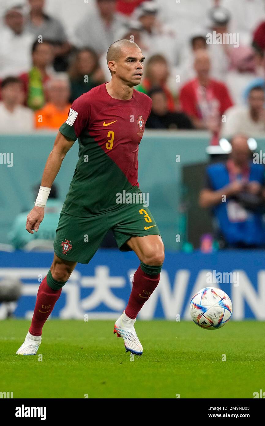 Portugal's Pepe in action during the World Cup group H soccer match ...