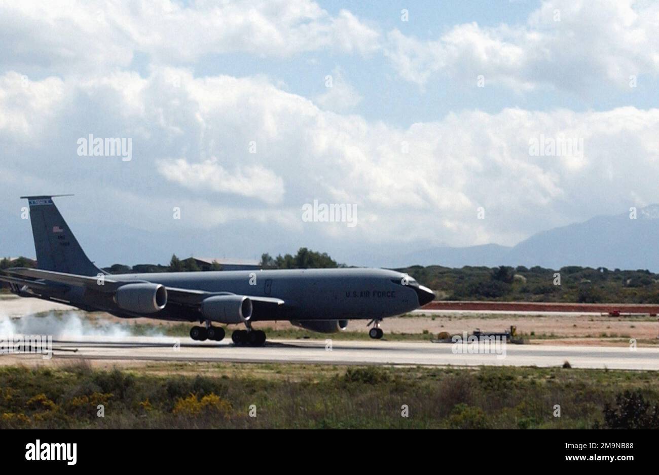 A US Air Force (USAF) KC-135 assigned to the 196th Expeditionary Air ...