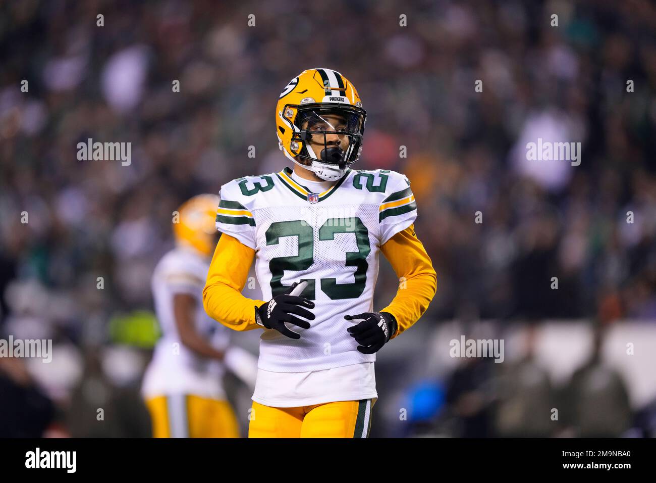 Green Bay Packers cornerback Jaire Alexander in action during an NFL ...