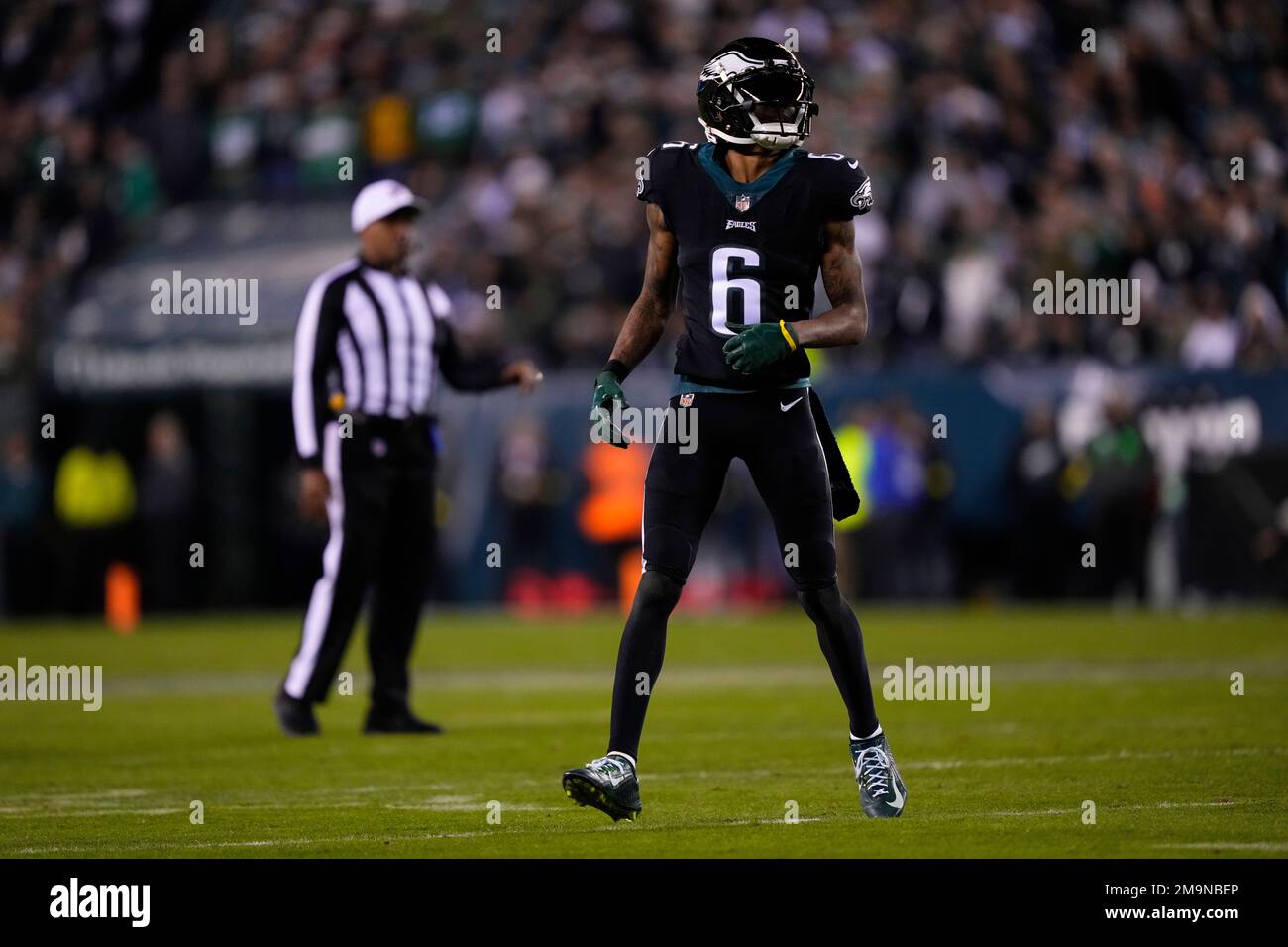 Philadelphia Eagles wide receiver DeVonta Smith in action during an NFL ...